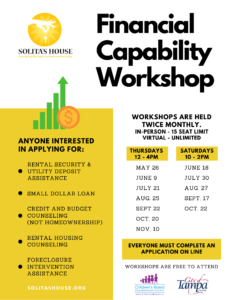 Financial Stability + Rental Security Deposit Assistance - Solita's House