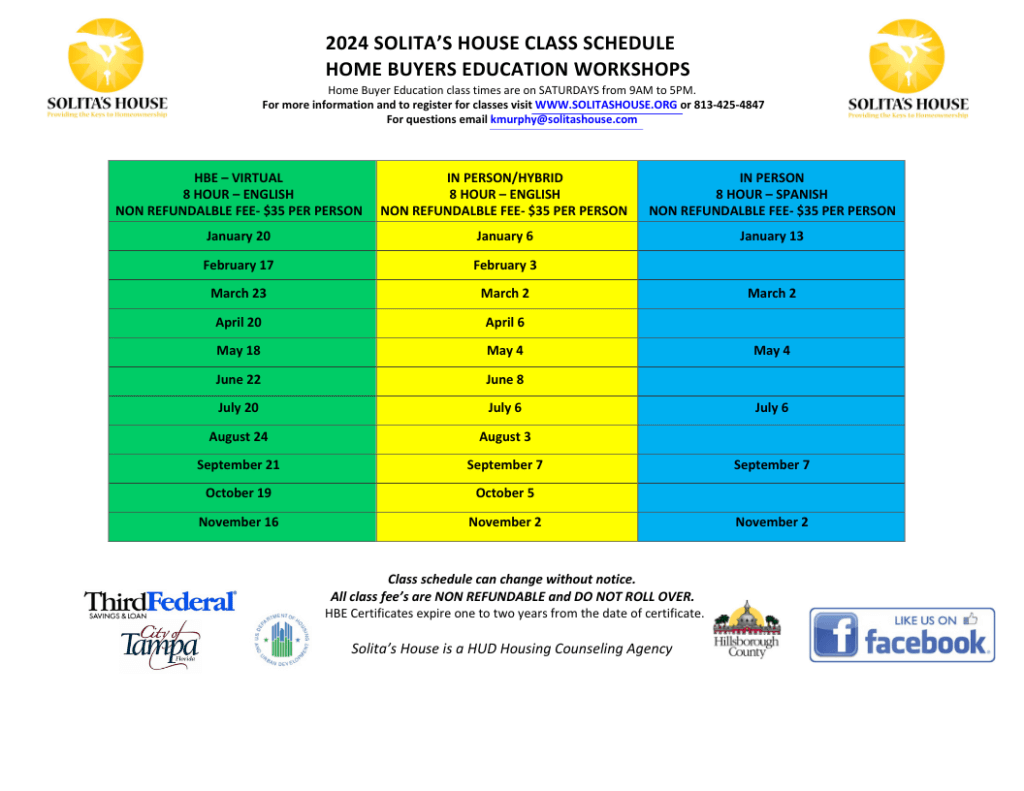 First Time Homebuyer Education - Solita's House